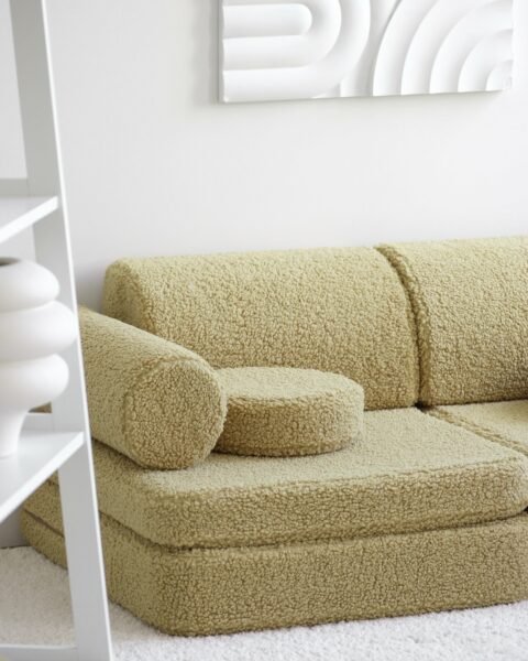 Wigiwama Settee Sofa - Matcha Teddy duurzame kinderkamer